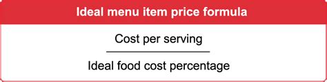 How To Calculate Menu Costing Open Pantry