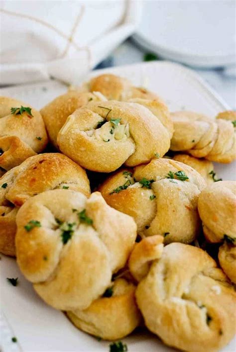 Cheesy Crescent Roll Garlic Knots With Parmesan Easy Front Range Fed