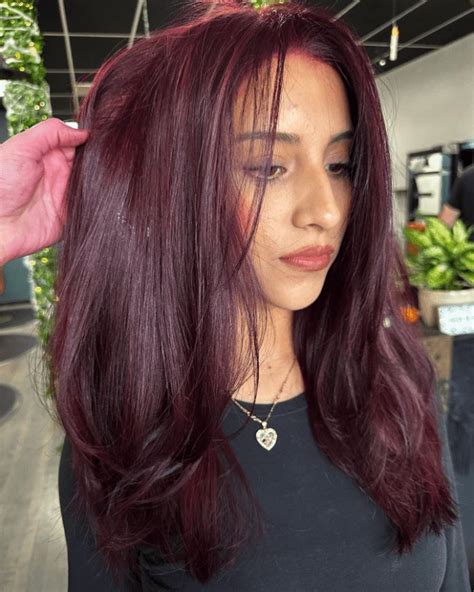 Maroon Elegance In Bloom Maroon Hair Hair Color Burgundy Merlot