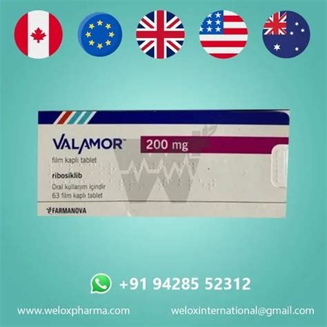 Ribociclib Valamor 200mg Tablet At Rs 25000box Smruti Society