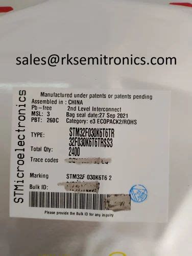 Stmicroelectronics Stm32f030k6t6tr Arm Microcontrollers Lqfp 32 At Rs