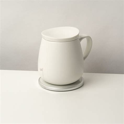 Ui Plus Self Heating Mug Set Jasmine White