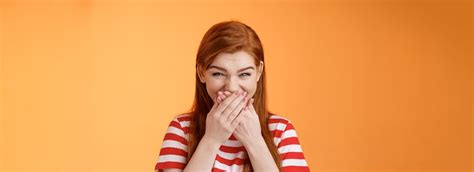Free Photo Haha Very Funny Silly Tender Cheerful Redhead Girl