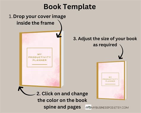 Book Template Open Book Template Canva Book And Open Book Template Book Design Course Cover