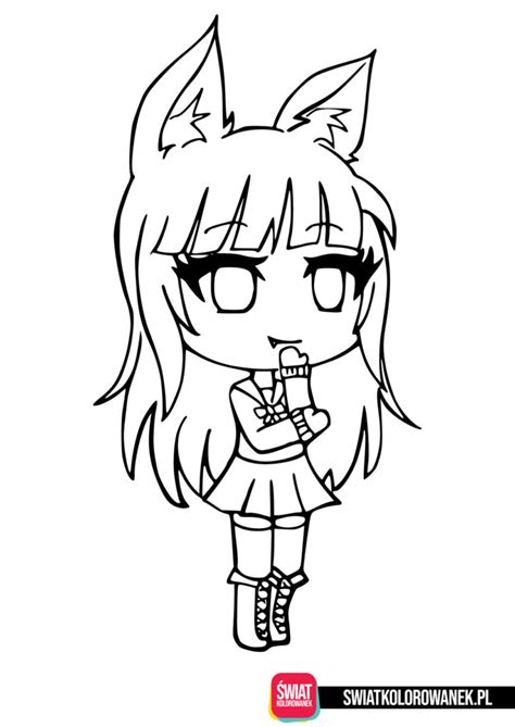 S Odka Dziewczynka Z Gacha Life Darmowe Kolorowanki Do Druku