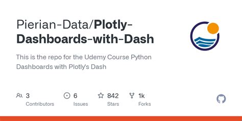 GitHub Pierian Data Plotly Dashboards With Dash This Is The Repo For The Udemy Course Python