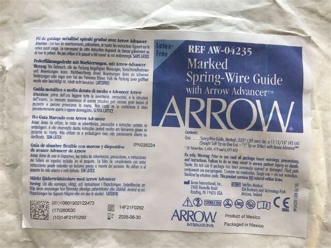 New Arrow Aw 04235 Marked Spring Wire Guide Warrow Advancer
