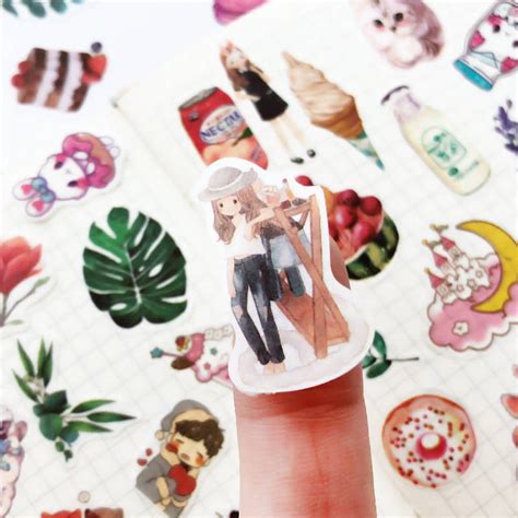 ~ สติกเกอร์กระดาษ ลายการ์ตูนแมวน่ารัก สร้างสรรค์ สําหรับติดตกแต่งสมุดไดอารี่ โทรศัพท์มือถือ 100