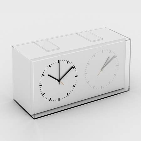 Home Away Dual Time Alarm Clock By Kit Men Dezeen