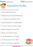 Causative Verbs Worksheets And Exercises With Answers