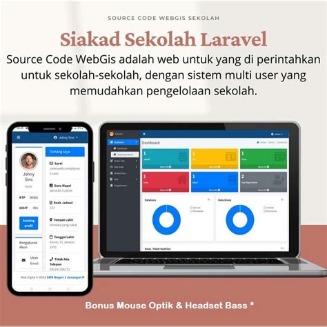 jual source code sistem akademik sekolah laravel shopee indonesia
