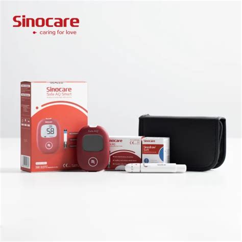 Sinocare Blood Glucose Meter Safe Aq Smart Glucometer Machine With