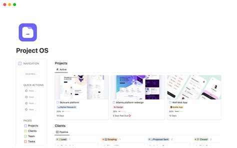 Project Os Notion Template