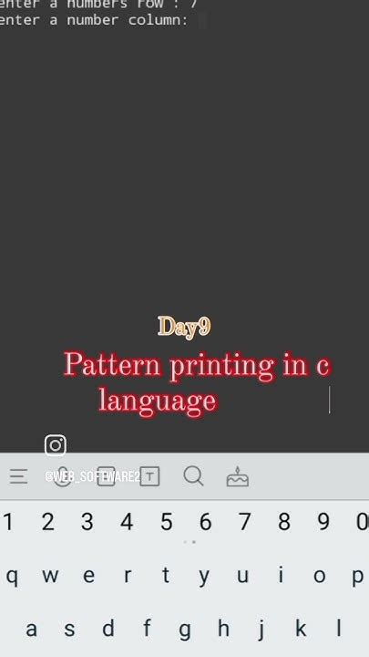 Reelsvideo Coading Pattern Printing In C Language Youtube