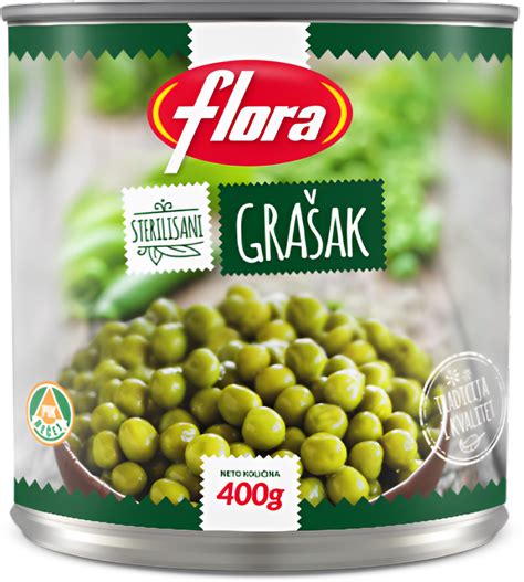 Grašak Flora Sterilisani 400g Cenoteka