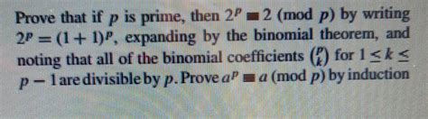 solved prove that if p is prime then 2p 2 mod p by