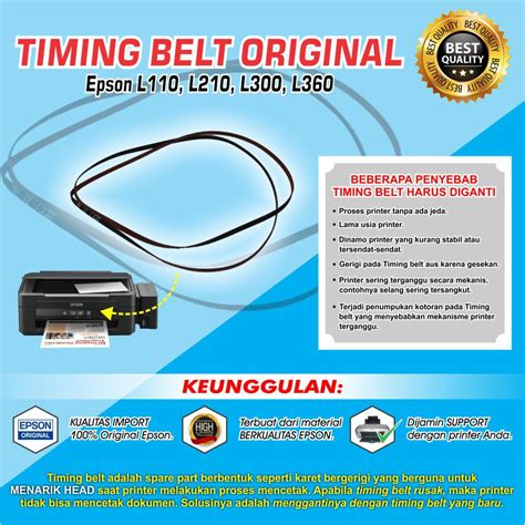 Jual Timing Belt Spare Part Original Printer Epson L110 L210 L300 L360