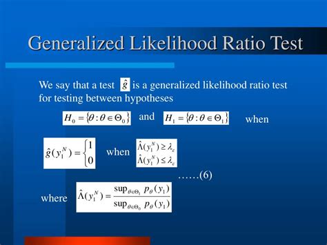 Ppt A Generalized Likelihood Ratio Approach To The Detection Of Jumps In Linear Systems
