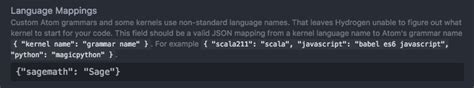 No Kernel For Grammar Sage Found Issue Nteract Hydrogen GitHub
