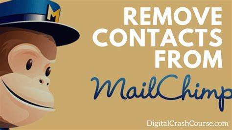 How To Remove Contacts From Mailchimp Improve Your Performance YouTube