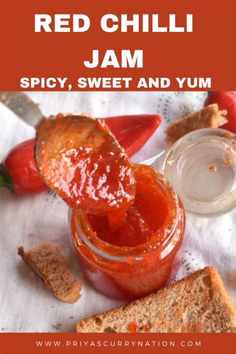 Spicy And Sweet Red Chilli Jam