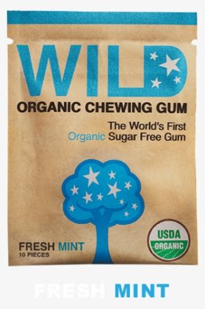 Fresh Mint Wild Organic Chewing Gum Organic Certification 300x451