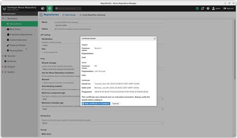 Self Hosted Sonatype Nexus Repository OSS