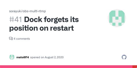 dock forgets its position on restart · issue 41 · sorayuki obs multi