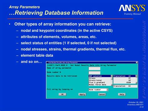 Ppt Array Parameters Powerpoint Presentation Free Download Id4814278