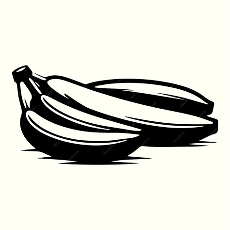 Banana Silhouette Vector Illustration Premium Ai Generated Vector