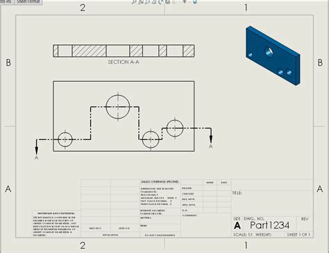 Removed Section View Drawing