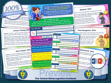 Creating Reflective Learners Free Metacognition Classroom Tools