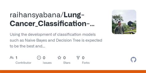 Github Raihansyabana Lung Cancer Classification Model Using Decision Tree And Naive Bayes Data