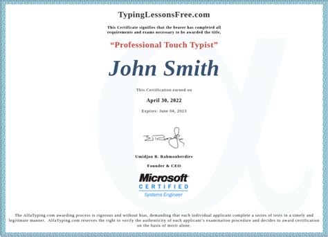Free Typing Test With Printable Certificate Totally Free Printables