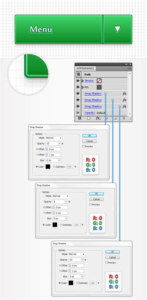 Adobe Illustrator Tutorial Create A Simple Drop Down Menu
