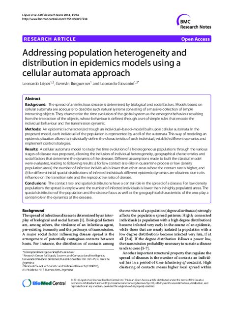 Addressing Population Heterogeneity And Distribution In Epidemics Models Using A Cellular
