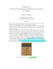 Bishop Solutions Pdf Solutions To Pattern Recognition And Machine Learning By Bishop Tommyod