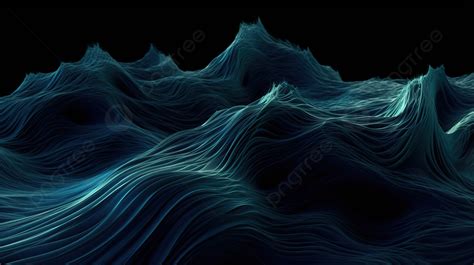 Simulated Wind Turbulence Creates Curled Flow Lines In 3d Rendering Illustrating Scientific