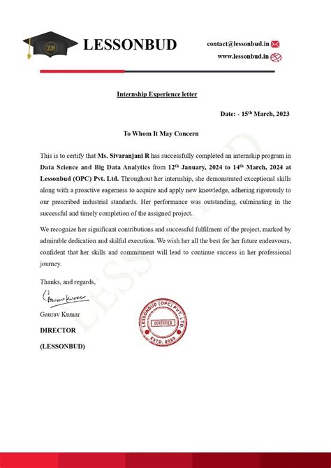 Sivaranjani R On Linkedin Datascience Bigdata Internshipexperience