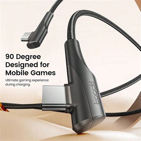 Toocki Degree Usb Type C To Type C Cable Dual Elbow A Fast Charge Usbc To C Cable Compatible