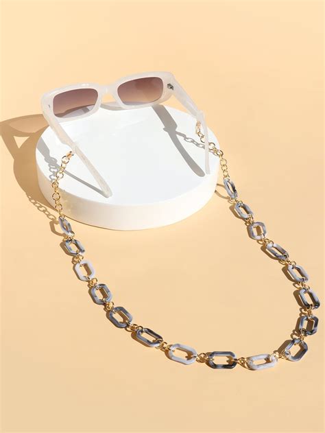 Stone Decor Glasses Chain Fashion Eye Glasses