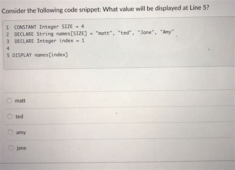 Solved What Is The Output Of This Program 11 Constant