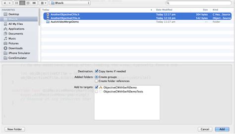Integrate Objective C File In Swift Tutorial