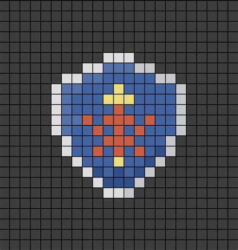 Links Shield Pixel Art Pixel Art Pixel Art Games Paper House Template