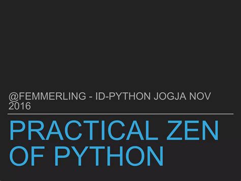 practical zen of python pptx