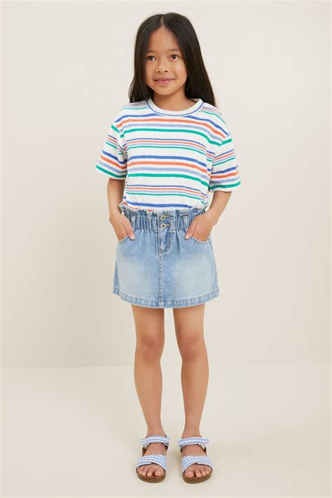 Denim Paper Bag Denim Skirt Seed Heritage
