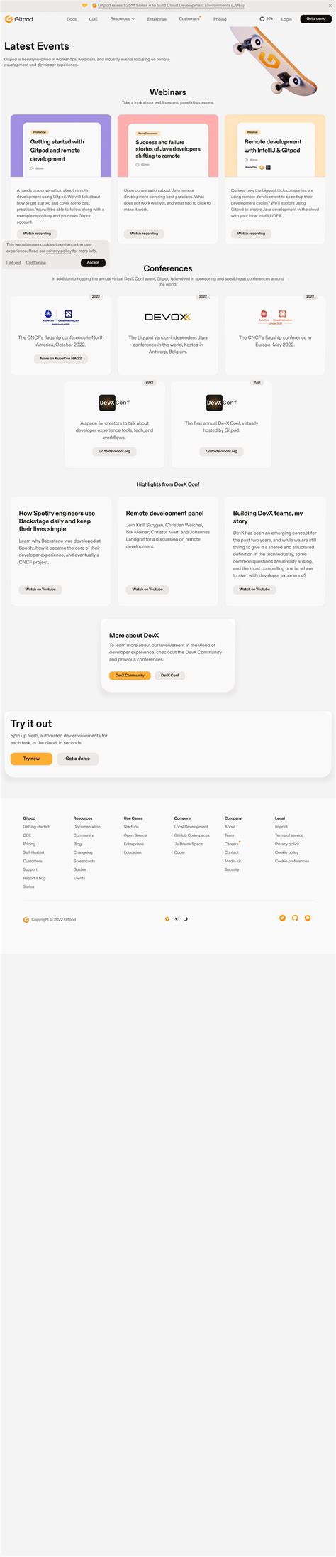 Gitpod Web Design Inspiration — Web3inspiration