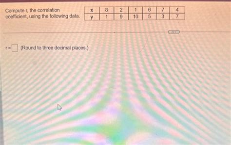 solved compute r the correlation coefficient using the