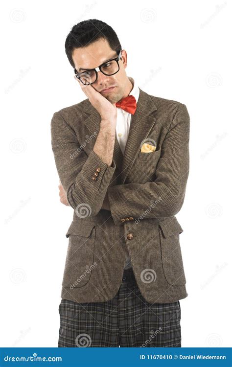 Nerd Isolated On White Stock Photo Image Of Male Funny 11670410