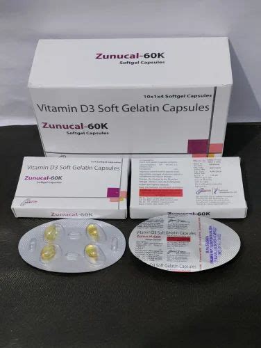Vitamin D3 60 000 Iu Soft Gelatin Capsules 410 At ₹ 13100stripe In